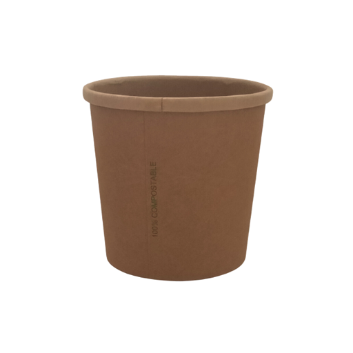 BOL A SOUPE KRAFT 480ML REVETEMENT PLA BIOBRIGHT - OC22