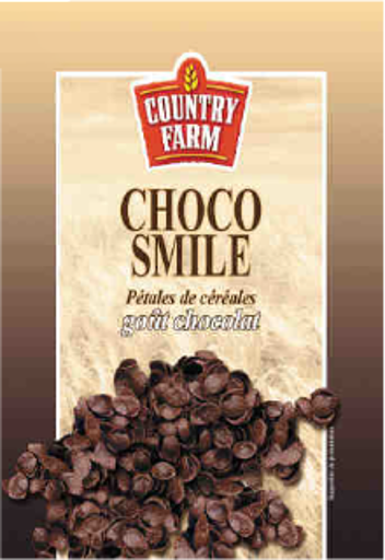 BOITE 750 GR CEREALES CHOCO SMILE PETALES DE CEREALES AU GOUT CHOCOLAT ...