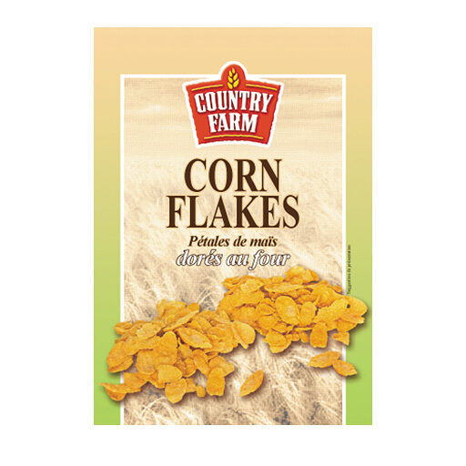 BOITE DE 750 GR CEREALES CORN FLAKES PETALES DE MAIS TOASTES COUNTRY ...